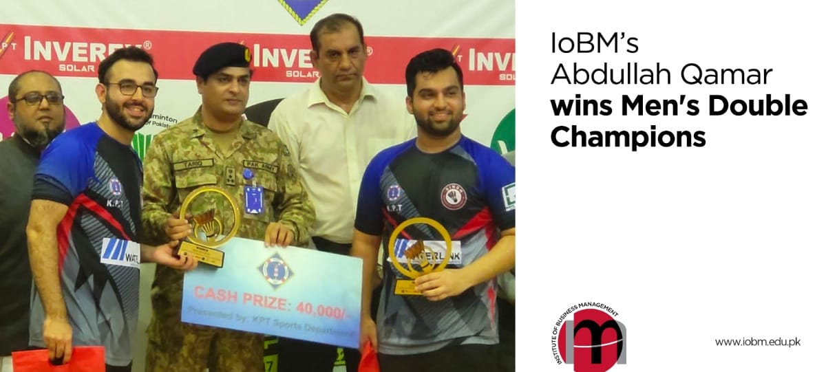 IoBM’s Abdullah Qamar wins Men’s Double Championship – Institute of ...