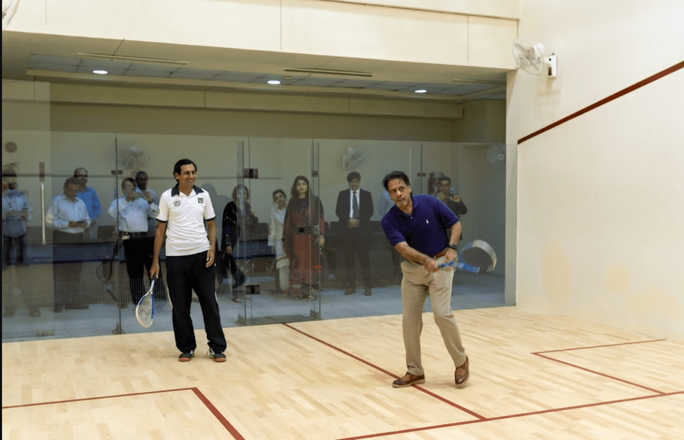 Jahangir Khan inaugurates IoBM Squash Court – Institute of Business ...